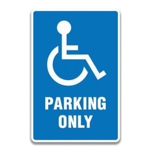 ⚠️ INDICATOARE 🛑 Indicator PARKING ONLY SIGN, Sticker autocolant ️
