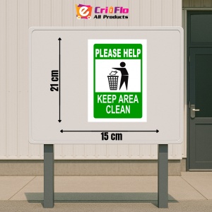 ⚠️ INDICATOARE 🛑 Indicator Sign please help keep area clean, Sticker ...
