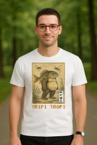 Tricou Barbat Tralalero Tralala cu personajul Trpi Tropi