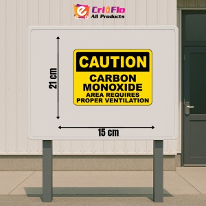 ⚠️ INDICATOARE 🛑 Indicator Caution Carbon Monoxide Area Sign, Sticker ...
