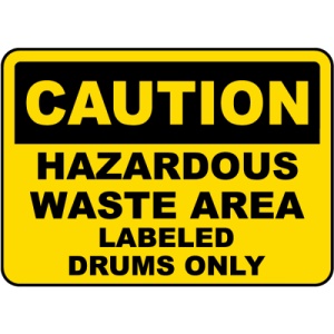 ⚠️ INDICATOARE 🛑 Indicator Caution Hazardous Waste Area Sign, Sticker ...
