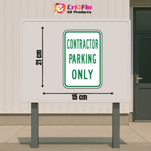 ⚠️ INDICATOARE 🛑 Indicator Contractor Parking Only Sign, Sticker ...