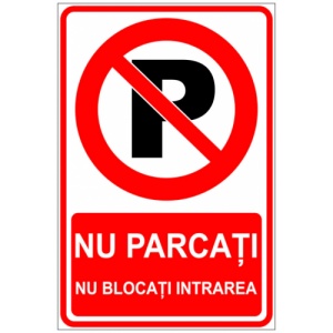 ⚠️ INDICATOARE 🛑 Indicator Nu parcati nu blocati intrarea semn, Sticker ...