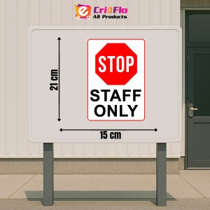 ⚠️ INDICATOARE 🛑 Indicator Sign stop staff only, Sticker autocolant ️