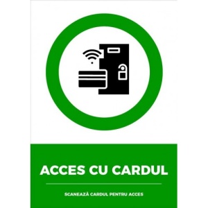 ⚠️ INDICATOARE 🛑 Indicator Acces cu cardul scaneaza cardul pentru acces ...