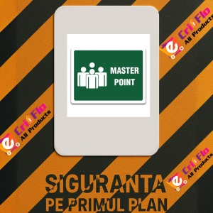 ⚠️ INDICATOARE 🛑 Indicator MASTER POINT SIGNAGE, Sticker autocolant ️