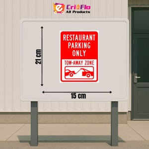 ⚠️ INDICATOARE 🛑 Indicator Restaurant Parking Only sign, Sticker ...