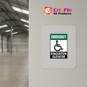⚠️ INDICATOARE 🛑 Indicator Emergency Evacuation Elevator Sign, Sticker ...