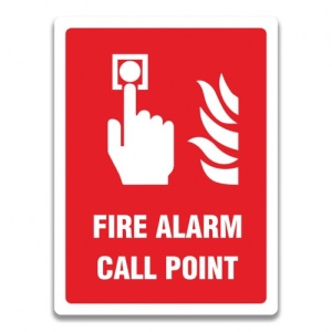 ⚠️ INDICATOARE 🛑 Indicator FIRE ALARM CALL POINT SIGN, Sticker autocolant ️