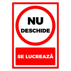 ⚠️ INDICATOARE 🛑 Indicator Semn nu deschide se lucreaza, Sticker ...