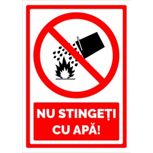 ⚠️ INDICATOARE 🛑 Indicator Semn nu stingeti cu apa, Sticker autocolant ️