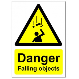 ⚠️ INDICATOARE 🛑 Indicator Sign danger falling objects, Sticker autocolant ️