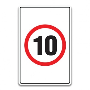 ⚠️ INDICATOARE 🛑 Indicator SPEED LIMIT 20 SIGN, Sticker autocolant ️
