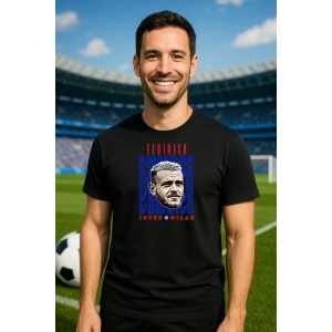 Tricou Barbat cu Fotbalistul Federico Dimarco - Inter Milano v1