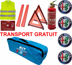 Set Kit siguranta auto omologat R.A.R, Stingator cu manometru 1kg P1 ...