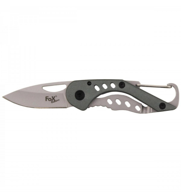 Briceag Fox Outdoor Jack knife piccolo one handed, cu carabina - OUTMA ...