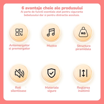 Premergator Copii 2 in 1 Mavio®, Model MyRide, Rotobil, Mod ...