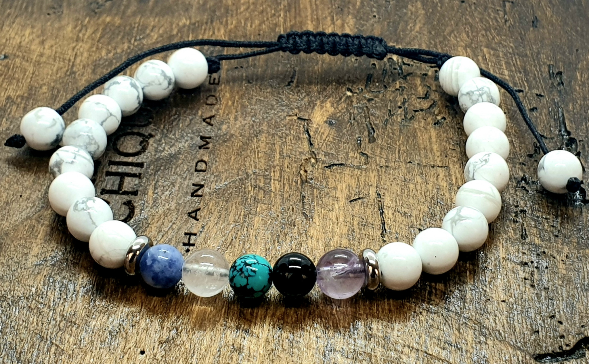 Bratari impletite cu haolit si pietre semipretioase