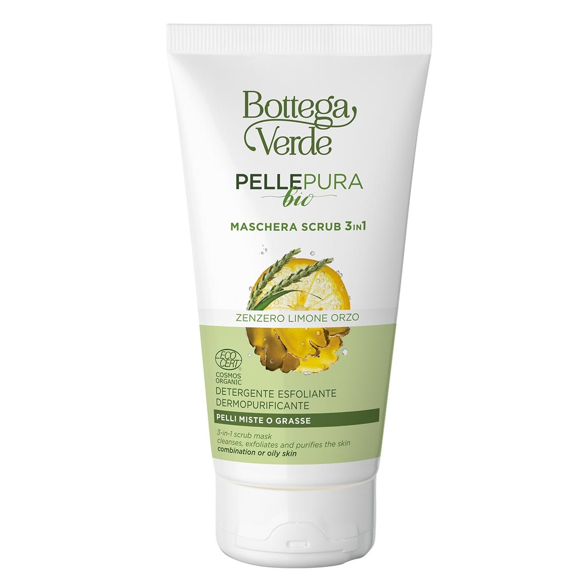 Masca exfolianta 3 in 1, pentru ten gras si mixt, cu extract de ghimbir ...