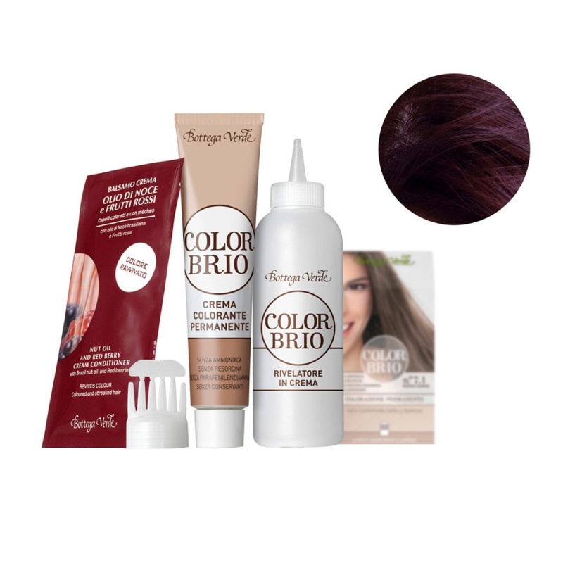 Vopsea de par, castaniu deschis mahon - Color Brio, 20 ML, 60 ML