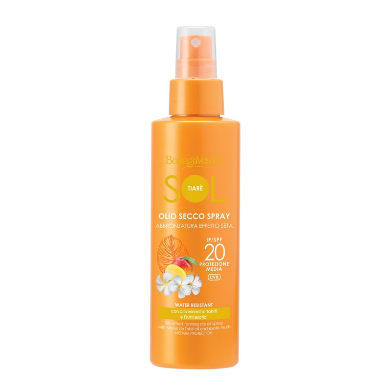 Spray protectie solara, rezistent la apa, cu ulei de Monoi din Tahiti ...