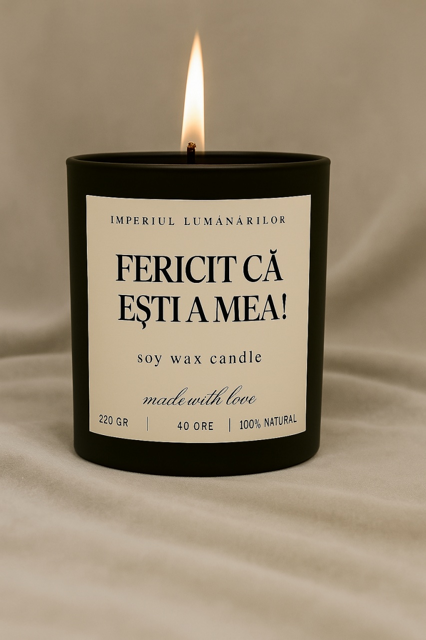 Lumanare parfumata - Fericit ca esti a mea