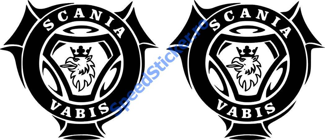 Set 2 buc Stickere Scania Vabis 30 cm