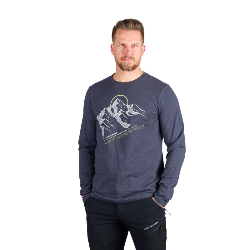 Bluza Barbati NORTHFINDER, din Bumac Organic, DARU TR-5029OR BLEUMARIN