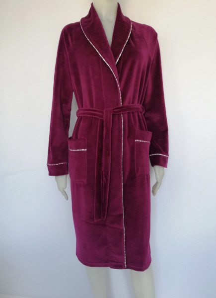 Halat Damă Knox din Catifea H.2007 Bordo