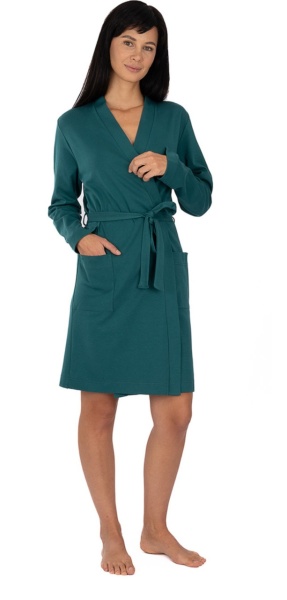 Capot dama de casa, Knox, Subtire din Bumbac, H.2010 Petrol