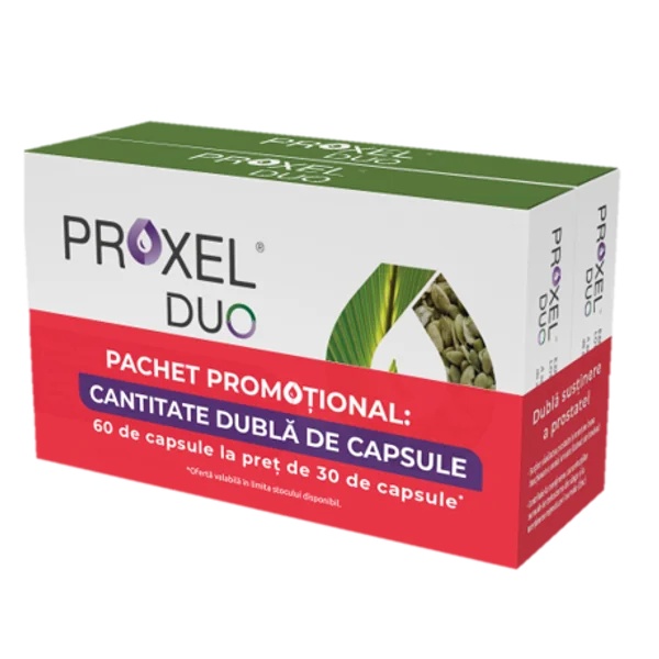 Pachet Proxel Duo, 30 capsule + 30 capsule gratuit, NaturPharma