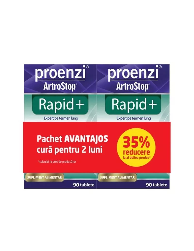 Proenzi ArtroStop Intensive 60+60 tablete -35% reducere la al 2-lea ...