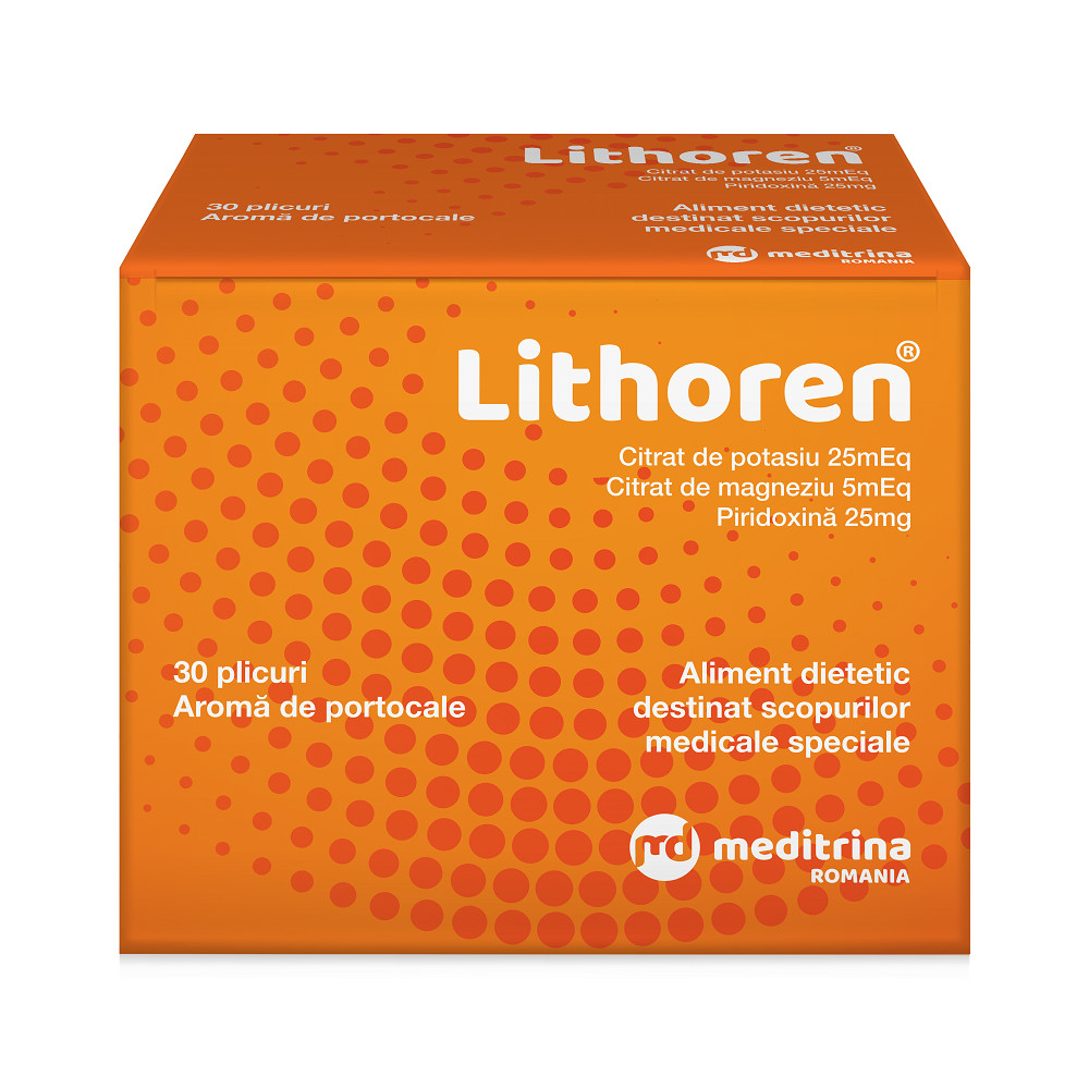 Lithoren, 30 plicuri, Meditrina Pharmaceuticals