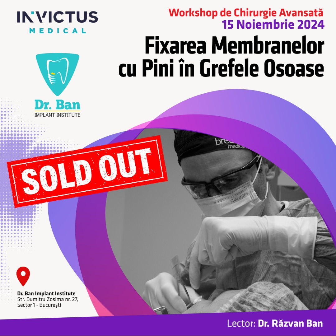 Workshop de Chirurgie Avansată: Fixarea Membranelor cu Pini în Grefele ...