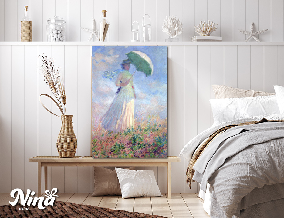 Claude Monet Woman With A Parasol Facing Right RP046