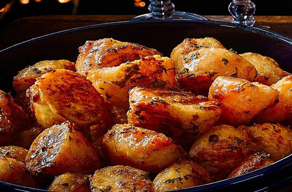 Cartofi roasted cu parmezan