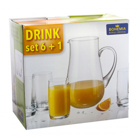 Set ulcior si pahare pentru apa Bohemia Royal Ideal, 7 bucati 109682