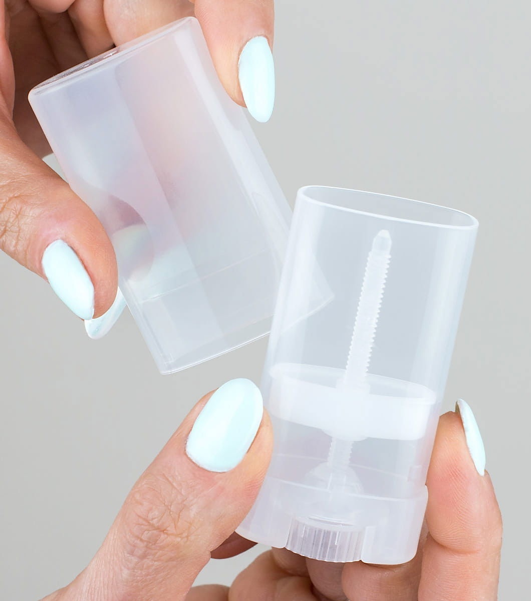 Recipient Stick oval translucid, 15 ml, pentru deodorante mini, batoane ...