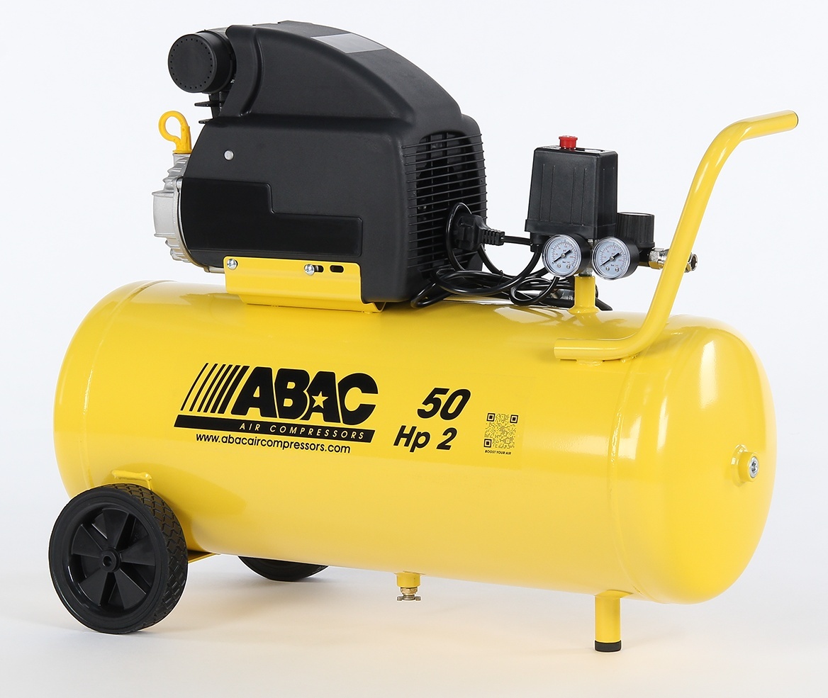 Compresor de aer cu piston - 1.5 kW, 150 L/min, 8 bari - Rezervor 50 ...