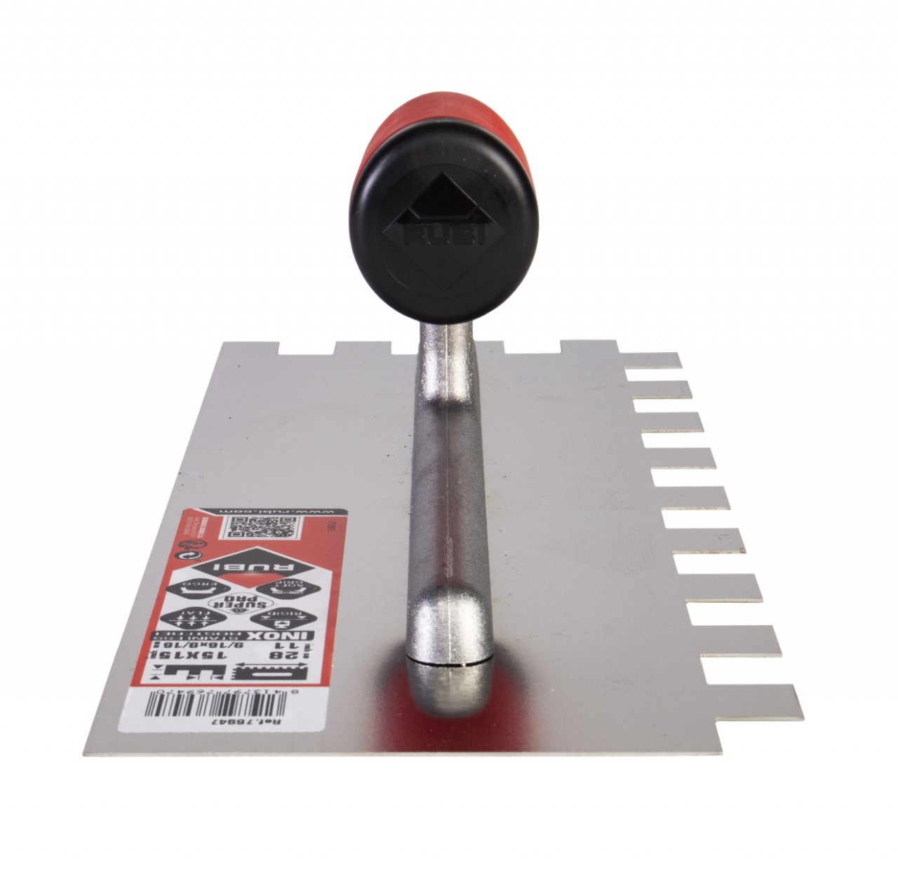 Gletiera dintata cu maner Rubiflex 28cm, 15mm - RUBI-76947 ...