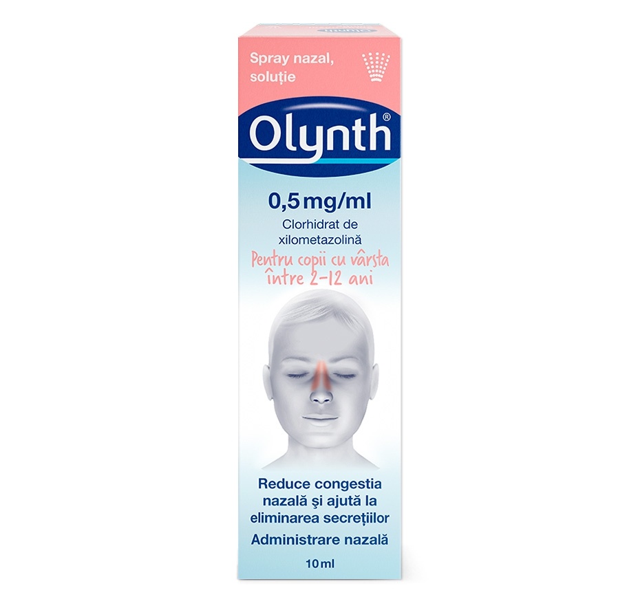 Olynth spray nazal pentru copii, 0.5 mg, 10 ml, Johnson&Johnson