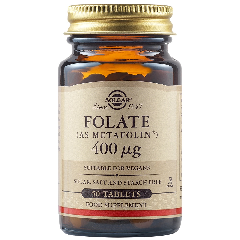 Solgar Folate 400mcg Ctx50 Tbl