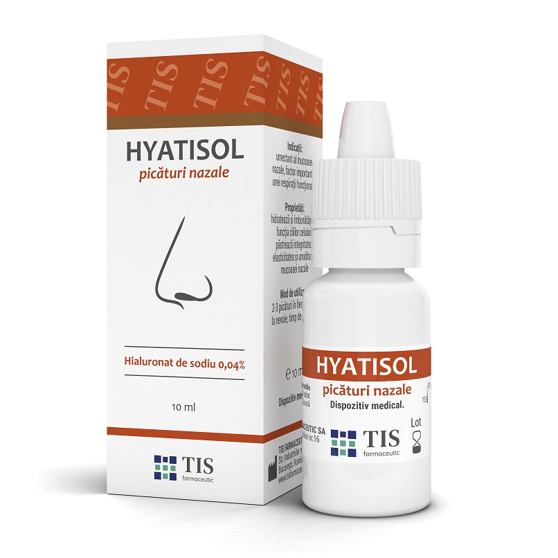 Tis Hyatisol Picaturi Nazale Cu Acid Hialuronic 10ml