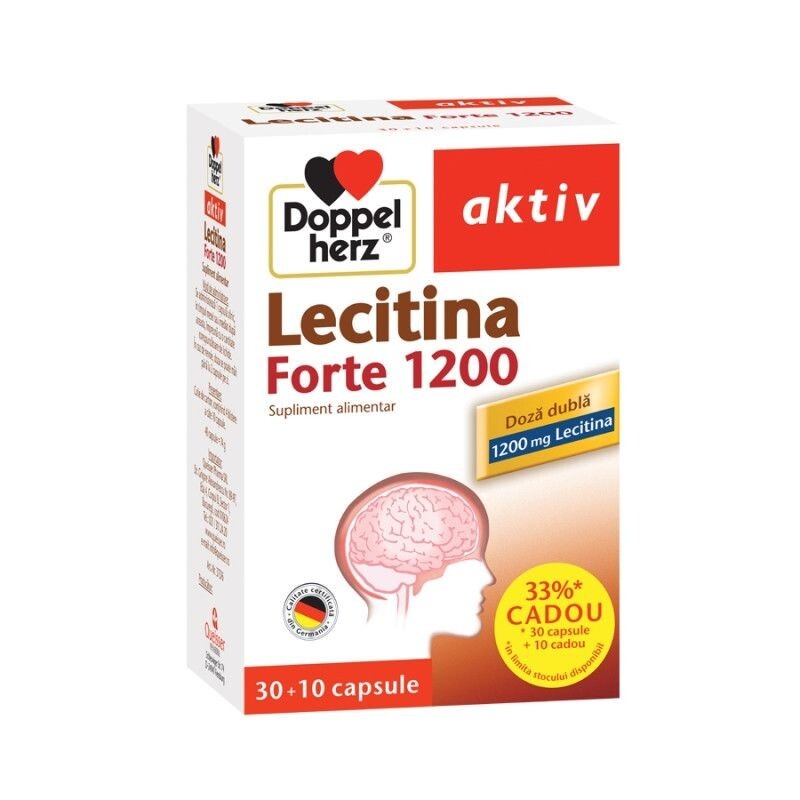 Lecitină Forte 1200, 30 + 10 capsule, Doppelherz