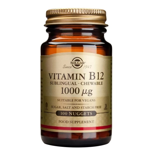 Vitamina B12, 1000 mcg, 100 tablete, Solgar