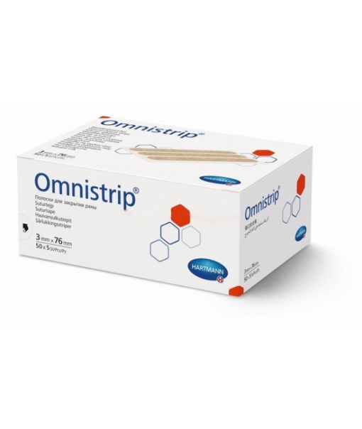 Omnistrip Plasturi 3 mm x 76 mm, 250 bucati