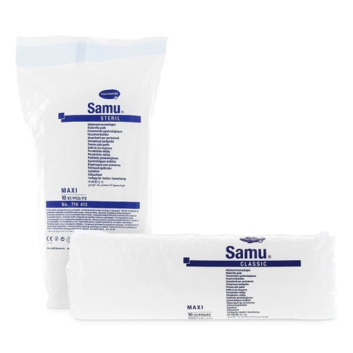 Tampoane absorbante postnatale, Samu Classic Maxi 10 buc , Hartmann