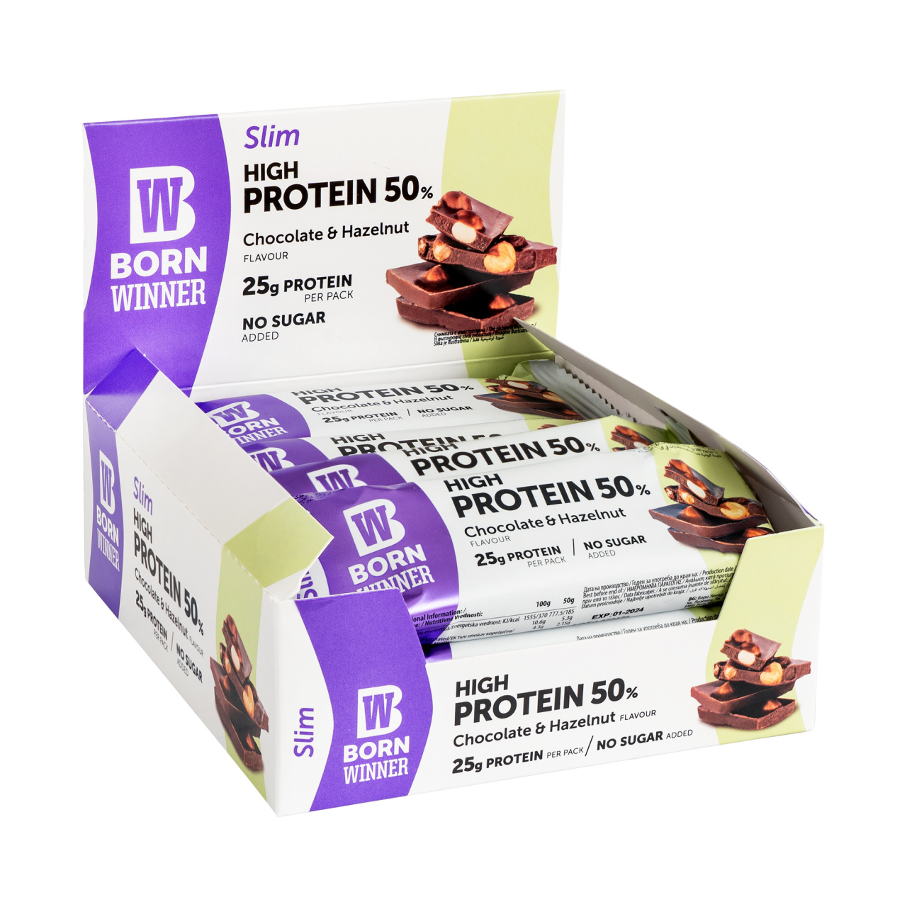 Batoane proteice Born Winner SLIM - Choco Brownie