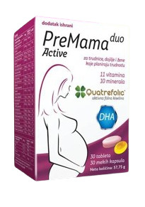 PREMAMA DUO ACTIVE 30 tableta + 30 kapsula