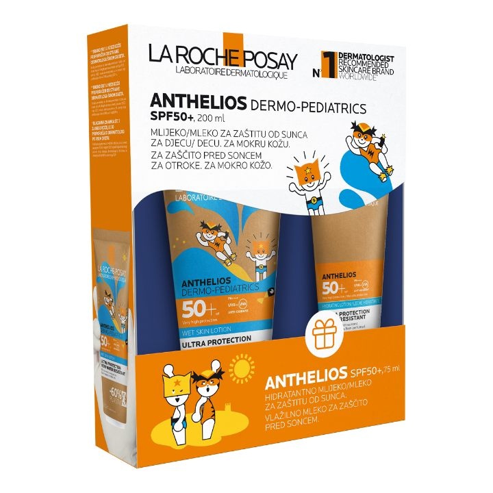 La Roche Posay Anthelios Box losion za decu spf 50+ 200ml + mleko spf50 ...